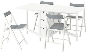 IKEA NORDEN / FRÖSVI Tisch und 4 Stühle