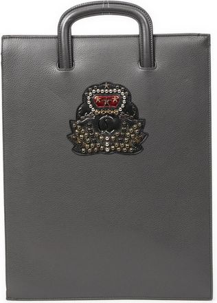 Christian Louboutin Crossbody Bags - Trick Track Portfolio Bag - Gr. unisize - in Grau - f&uuml;r Damen