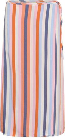 Part Two Femme, Jupes, Multicolore, Taille: 38 FR Jupe Midi Ray&eacute;e