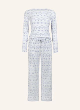 Hunkem&ouml;ller Hunkem&ouml;ller Schlafanzug Fairisle blau