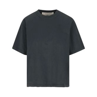 Golden Goose Femme, Tops, Gris, Taille: 42 FR T-shirt &agrave; appliqu&eacute;