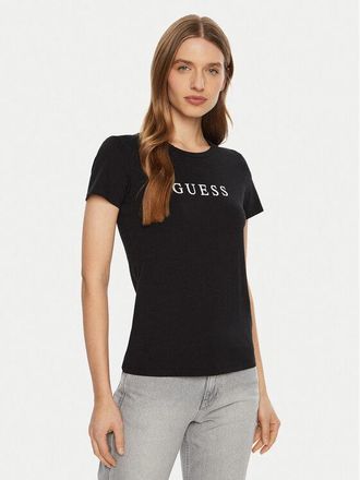 Guess T-Shirt O5RI01 KBBU1 Schwarz Slim Fit