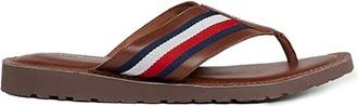 Tommy Hilfiger Homme Core Hilfiger Toe Post Sandal FM0FM05011 Tongs à lorteil, Marron (Winter Cognac), 40 EU