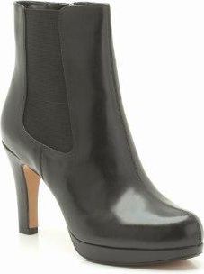 Clarks Kendra August, Boots femme - Noir (Black Leather), 39 EU (5.5 UK)
