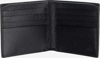 Gucci Gold-Toned GG Hardware Wallet - Black