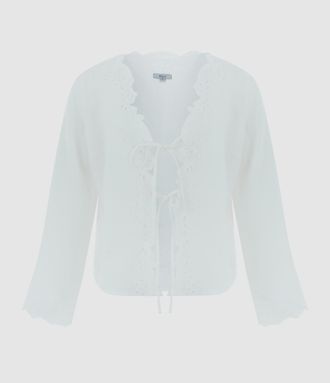 Rails Top Fleur White