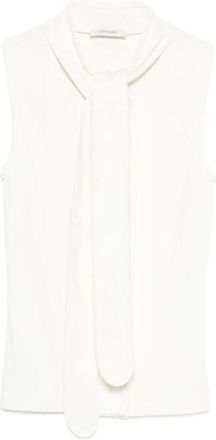 Christophe Lemaire Femme, Tops, Blanc, Taille: 40 FR Haut ajust&eacute; asym&eacute;trique