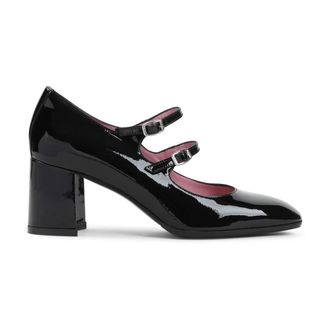 Carel Femme, Chaussures, Noir, Taille: 38 1/2 EU Escarpins Noirs en Cuir Verni