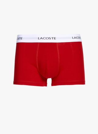 Lacoste Lot de trois boxers en coton m&eacute;lang&eacute;