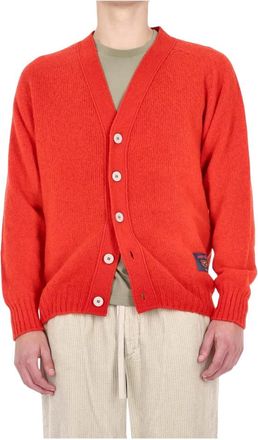Howlin Shaggy Bear Cardigan - - Knitwear - Herren - Rot - M