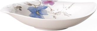 Villeroy & Boch Mariefleur Gris Serve & Salad Coupelle creuse, 29 cm, Porcelaine Premium, Blanc/Multicolore