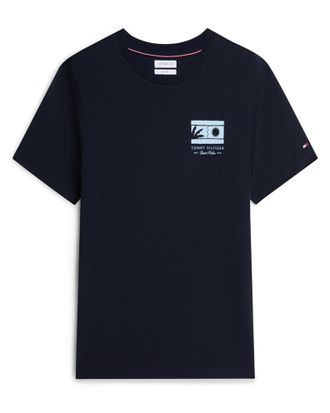 Tommy Hilfiger T-Shirt aus Baumwolle mit Label-Print, Regular Fit in