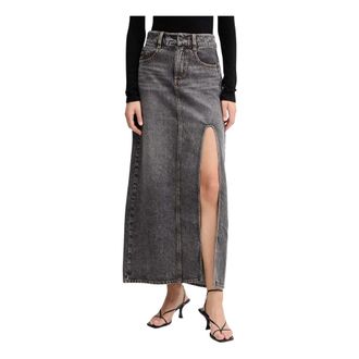 Miss Sixty Split Midi Rock - - Skirts - Damen - Blau - XS