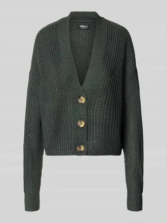 Only Boxy Fit Strickjacke mit V-Ausschnitt Modell CAROL
