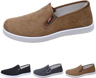 Generic Chaussures de sport pour hommes sans lacets : chaussures de jogging &agrave; enfiler chaussures de course respirantes baskets r&eacute;sistantes &agrave; labrasion chaussu