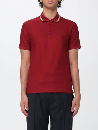 Burberry Polo en coton &agrave; bords contrastants avec logo EKD