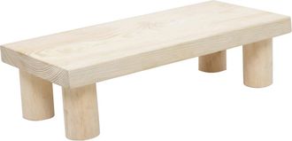 NUOBESTY Kindergarten Hocker aus Massivem Holz Kompakter Tritthocker für rutschfest Stapelbar Vielseitig Einsetzbar für Bad Küche und Zuhause Ergonomisch und L