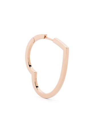 Repossi boucle doreille Antifer Heart en or rose 18ct