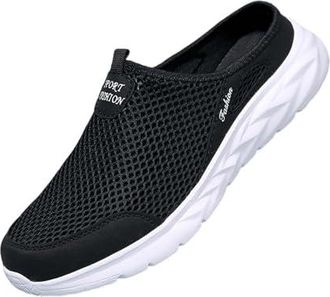 Generic Chaussures d&eacute;t&eacute; tendance pour homme avec &eacute;trier &agrave; pied unique en maille semi-creuse confortables et d&eacute;contract&eacute;es, gris fonc&eacute;, 39 2/3 EU