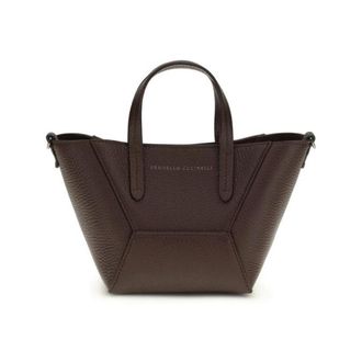 Brunello Cucinelli Femme, Sacs, Rouge, Taille: ONE Size Essence Small Top-Handle Bag