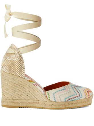 Missoni Espadrilles mit Zickzackmuster - Wei&szlig;