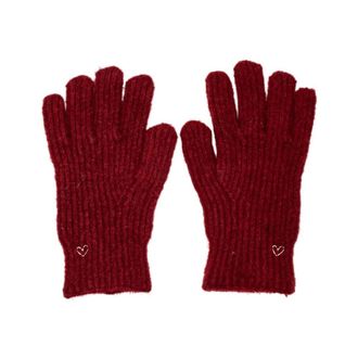 Pieces Femme, Accessoires, Rouge, Taille: ONE Size Gants en m&eacute;lange de polyester avec &eacute;lasthanne et nylon
