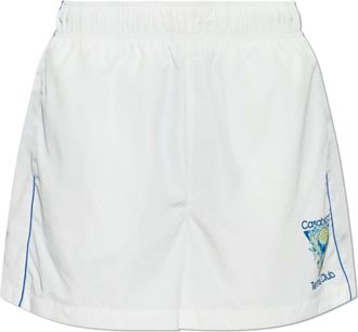 Casablanca Homme, Shorts, Blanc, Taille: XL Logo Shorts