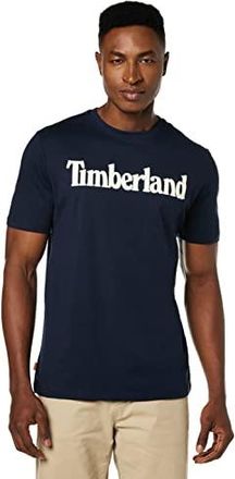 Timberland Mens regular T-shirt with linear logo - Size L