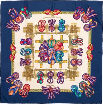 Herm&egrave;s T&uuml;cher & Schals - Scarf - Gr. unisize - in Blau - f&uuml;r Damen