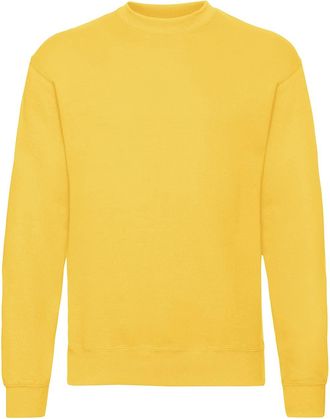 Fruit Of The Loom Herren 62-202-0 Set-IN Sweatshirts 1er/2er - 1x Gelb & 1x HLKauf Block - Gr&ouml;&szlig;e: M
