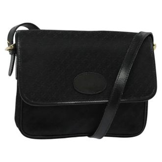 Loewe Pre-owned Canvas schultertasche - - Pre-owned - Damen - Schwarzk - ONE SIZE