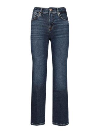 7 For All Mankind Straight Leg Jeans - Blau