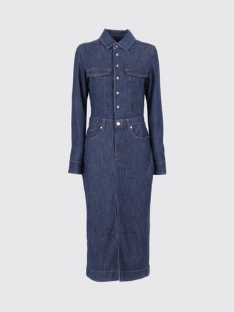 7 For All Mankind Robe Femme couleur Bleu