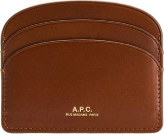 A.P.C. Portemonnaie - porte-cartes demi-lune brown - Gr. unisize - in Braun - für Damen