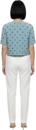 Dolce & Gabbana Womens Light Blue Acetate Jacket Clothing