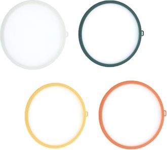 Artibetter 4 St&uuml;ck Silikon Deckel Universell Luftdicht Hitzebest&auml;ndig Flexible Sch&uuml;sselabdeckungen f&uuml;r Mikrowelle K&uuml;hlschrank Bpa Frei