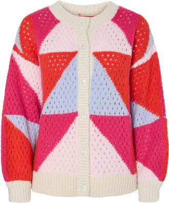 Pieces Pcjanel Ls O-Neck Knit Cardigan Bc