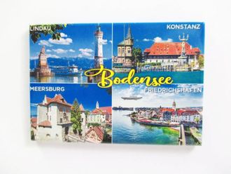 Generic Bodensee Magnet Foto Souvenir Meersburg Friedrichshafen Konstanz