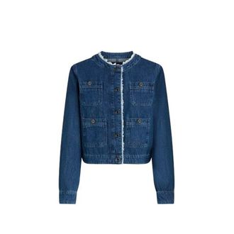 Karl Lagerfeld Veste col rond en denim