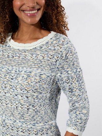 Witt Strickpullover Ajour-Pullover 3/4-Arm