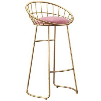 Generic 26/30 Barhocker mit Samtbezug und hohler R&uuml;ckenlehne, hohe Barhocker f&uuml;r Caf&eacute;, Pub, K&uuml;che, Theke, Esszimmer (300 lbs