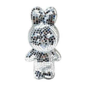 Generico Boule disco mignonne en forme de lapin | Boule disco unique en verre r&eacute;fl&eacute;chissant - Statues de lapin funky pour d&eacute;coration de festival de musique, bo