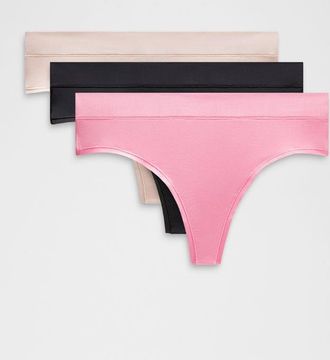 lululemon String UnderEase taille haute Lot de 3 pour Femmes - Noir - Taille XL