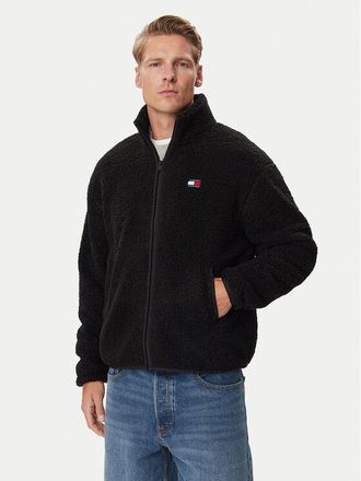 Tommy Jeans Fleecejacke DM0DM22345 Schwarz Regular Fit