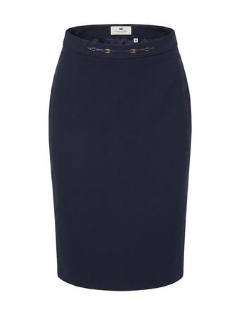 Elisabetta Franchi Jupe Midi - Bleu