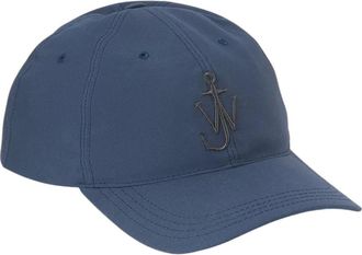 J.W.Anderson Homme, Accessoires, Bleu, Taille: ONE Size Casquette de baseball en coton cir&eacute;