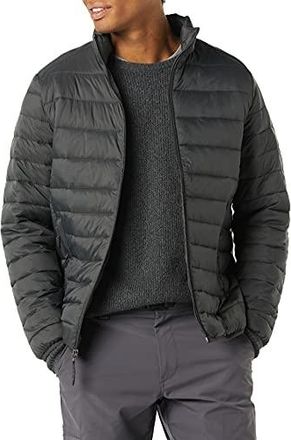 Amazon Essentials Doudoune Imperméable Légère Et Compacte (Disponible En Grande Taille) Homme, Gris Foncé, 6XL Grande taille Taille Tall