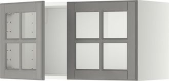 IKEA METOD Wandschrank mit 2 Vitrinent&uuml;ren