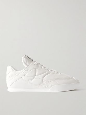 Chloé Kick Sneakers Aus Leder Mit Gesteppten Partien - Weiß