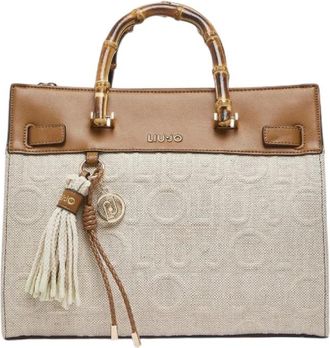 Liu Jo Femme, Sacs, Beige, Taille: ONE Size Sac Medium avec Breloques